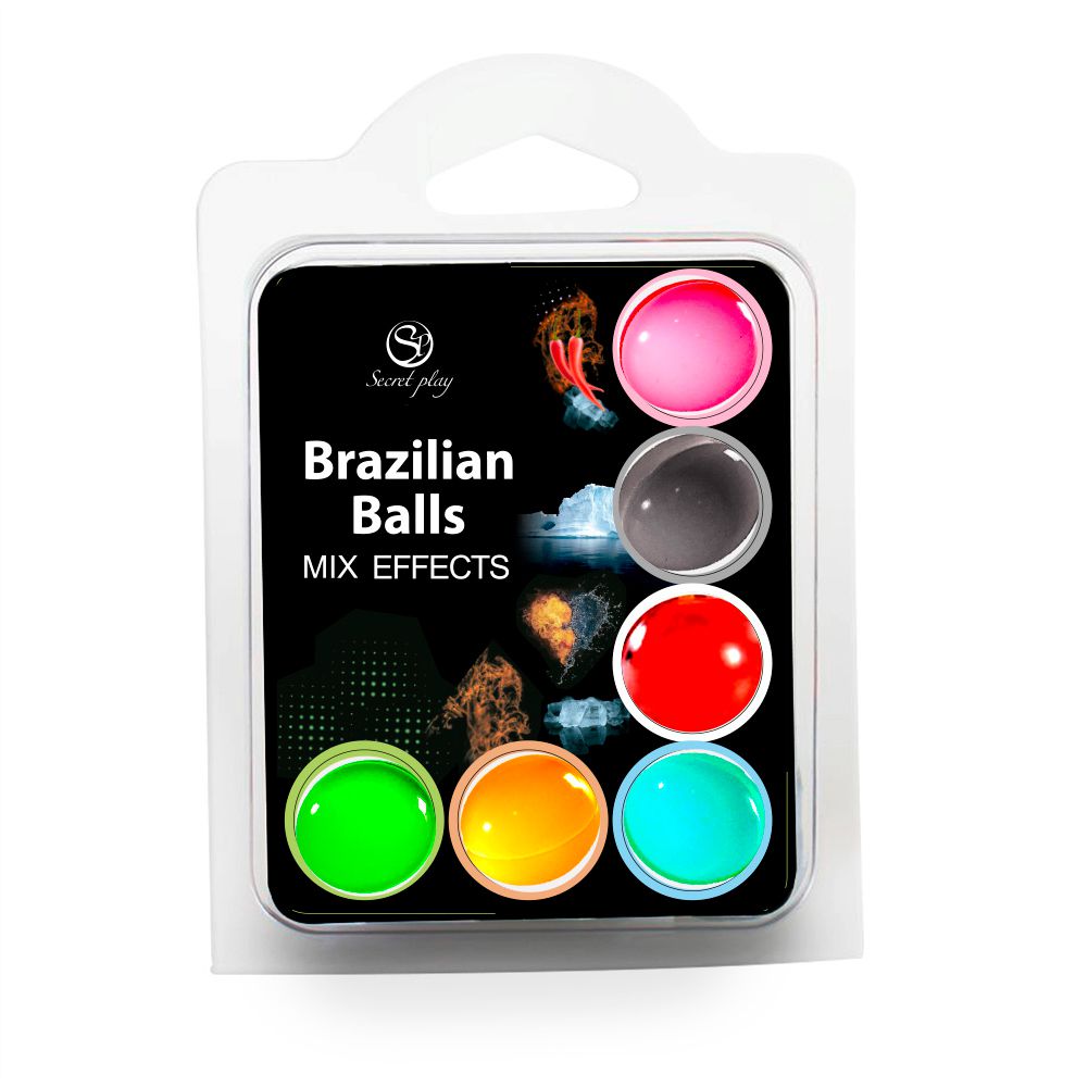 EFFECTS MIX BRAZILIAN BALLS - PACK 6 UNITS Cod. 3701 | Secret Play